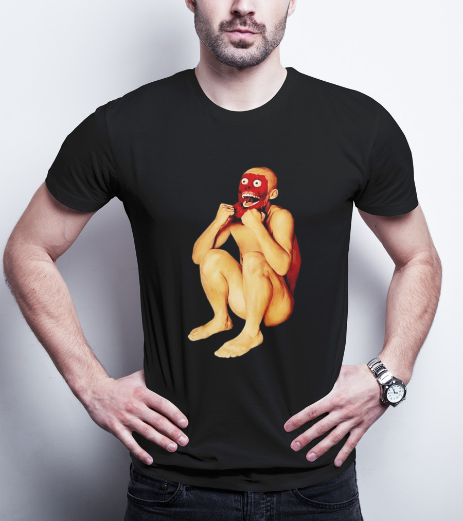 Face Off Meme Bald Character Peeling Illusion T-Shirt