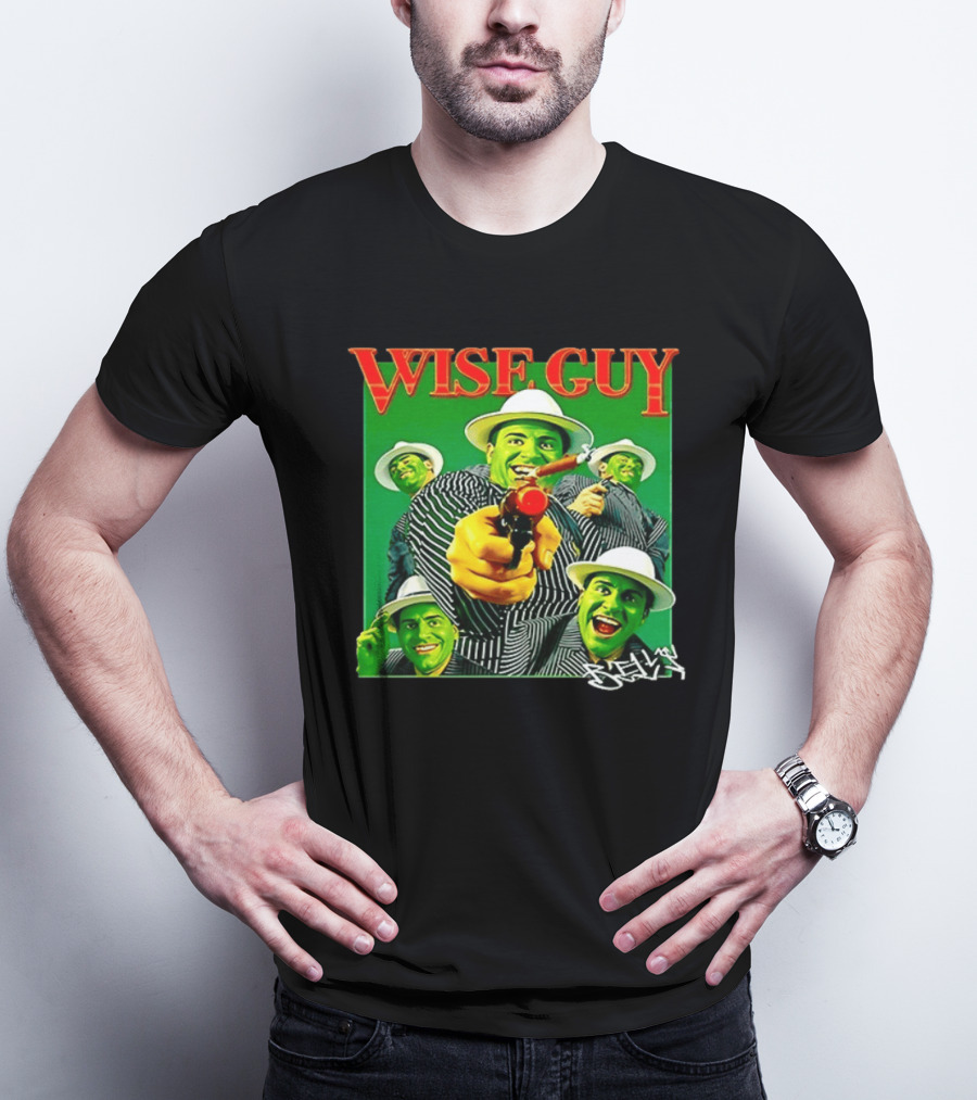 Wise Guy Billy Marchiafava Bold Green Suit And Hat Multiple Faces T-Shirt