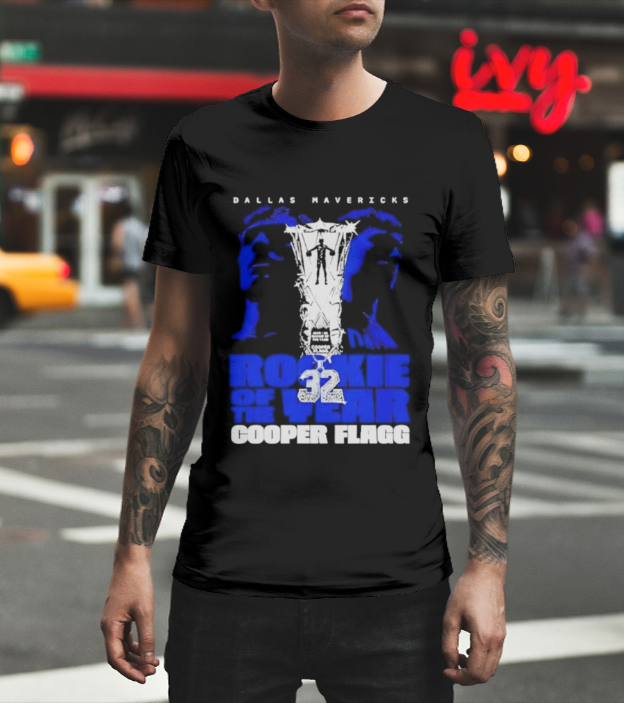Dallas Mavericks Rookie Of The Year 2026 Cooper Flagg 32 T-Shirt