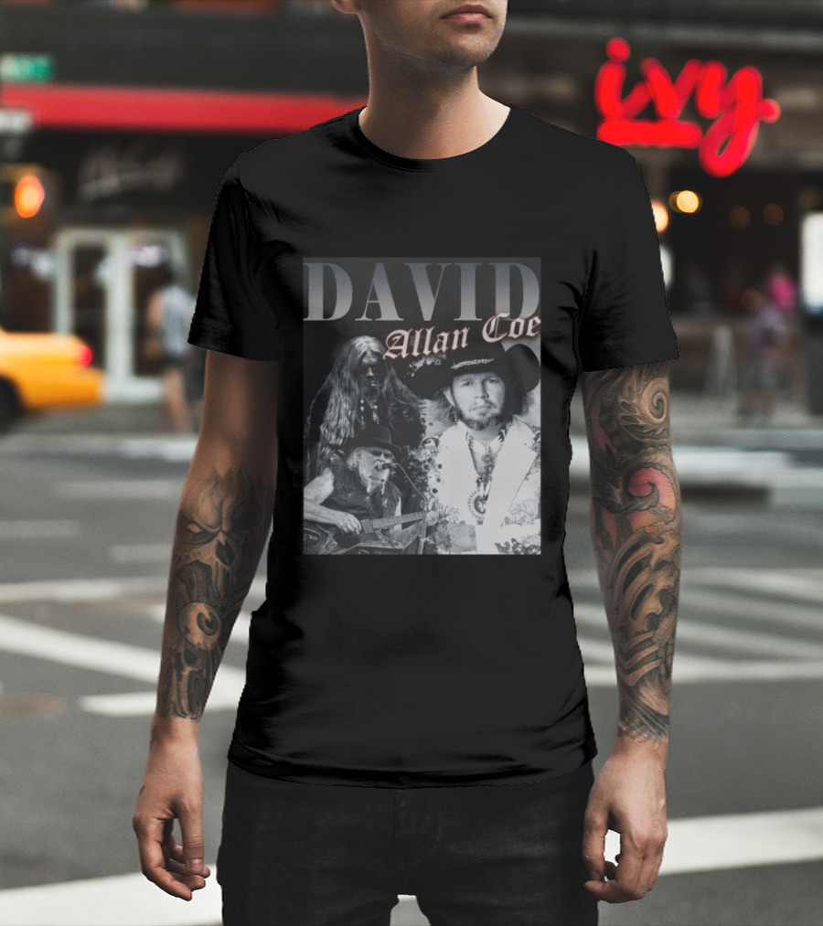 David Allan Coe Iconic Country Music Legend Images T-Shirt