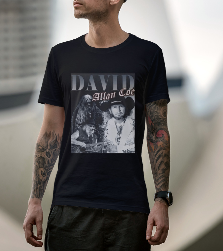 David Allan Coe Iconic Country Music Legend Images T-Shirt