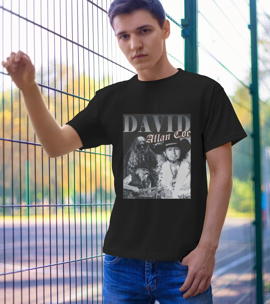 David Allan Coe Iconic Country Music Legend Images T-Shirt