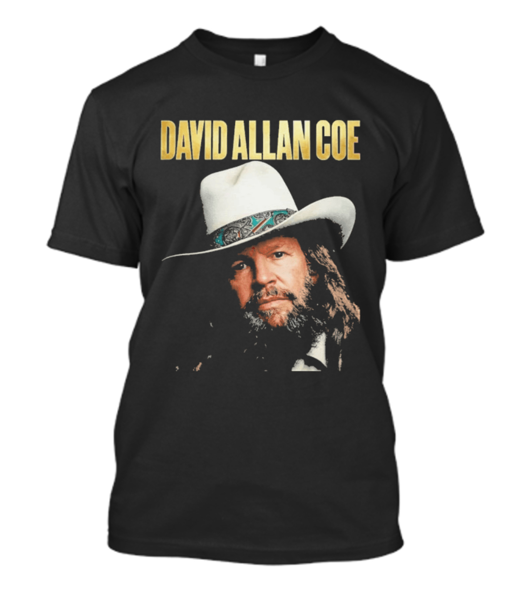 David Allan Coe Country Music Iconic Cowboy Hat T-Shirt