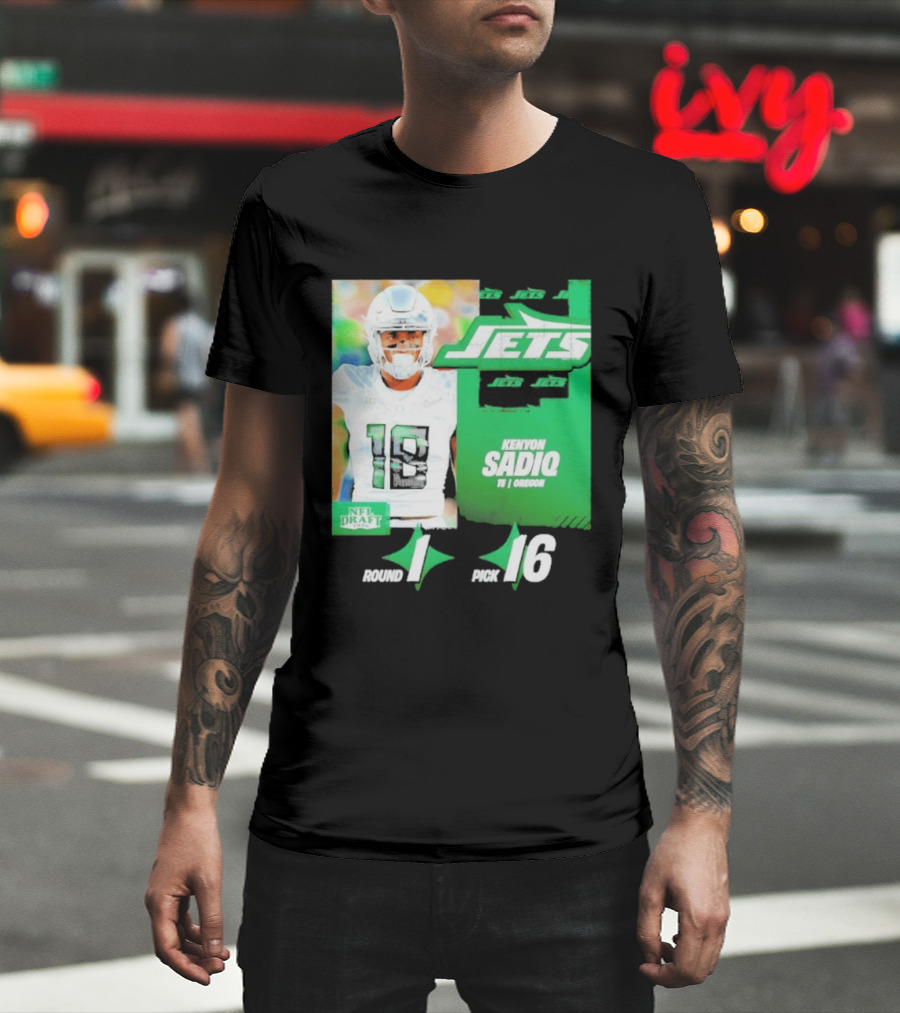 New York Jets Draft Kenyon Sadiq Pick 16 Round 1 2026 NFL Draft T-Shirt