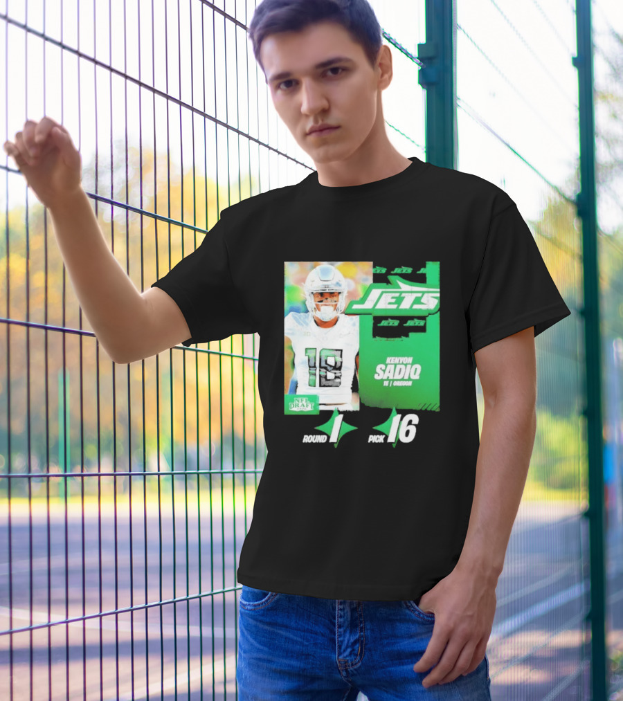 New York Jets Draft Kenyon Sadiq Pick 16 Round 1 2026 NFL Draft T-Shirt