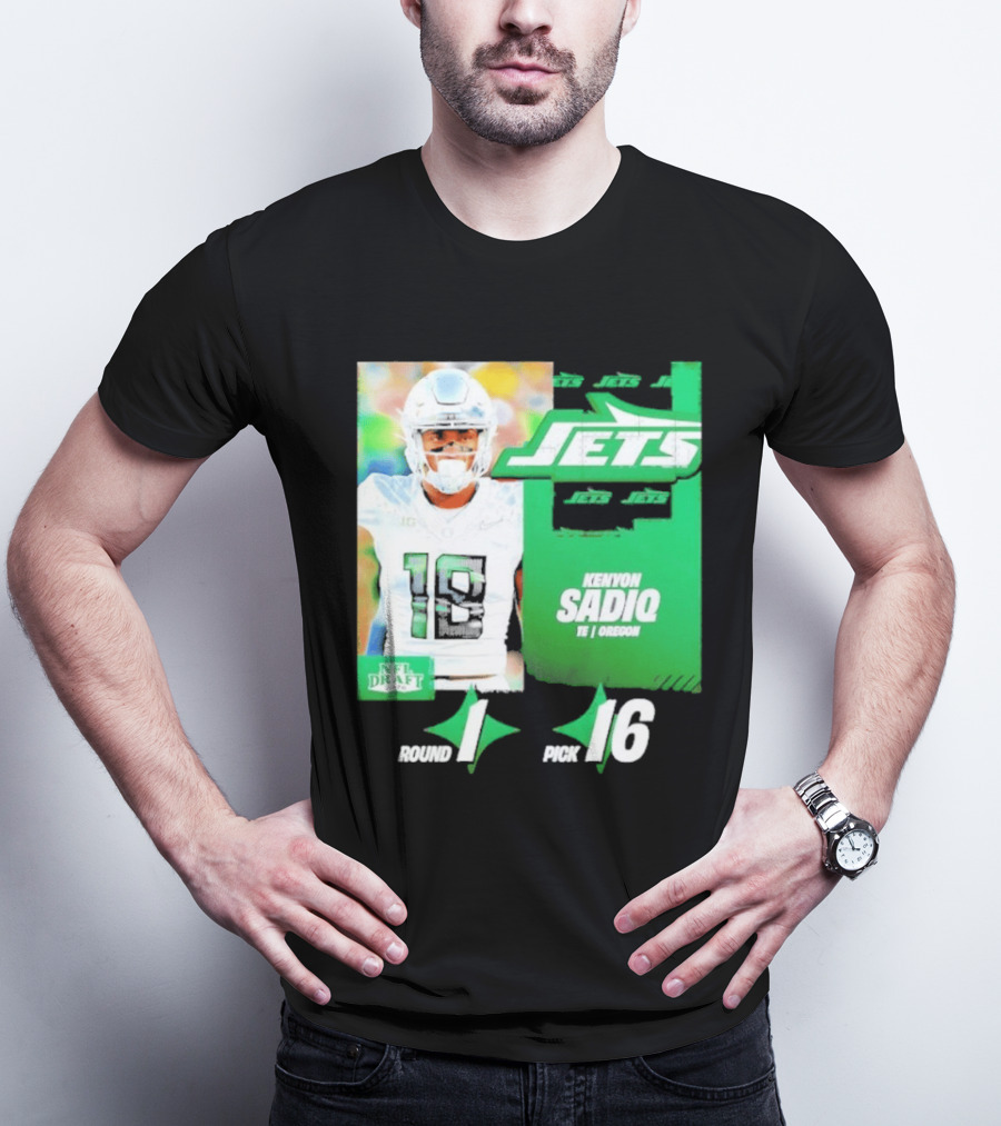 New York Jets Draft Kenyon Sadiq Pick 16 Round 1 2026 NFL Draft T-Shirt