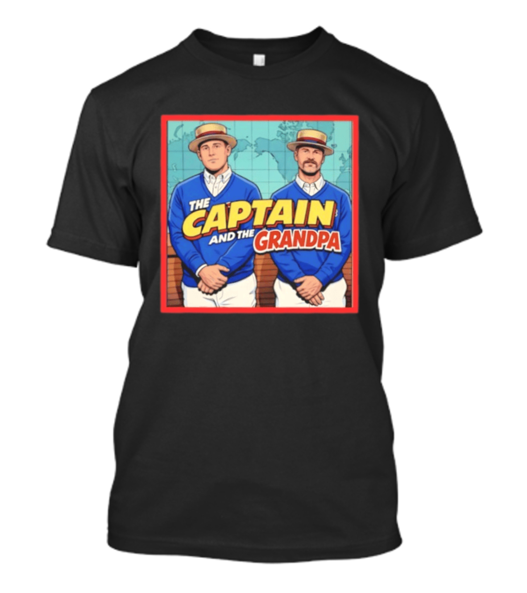 David Ross Anthony Rizzo The Captain And The Grandpa Chicago Cubs T-Shirt