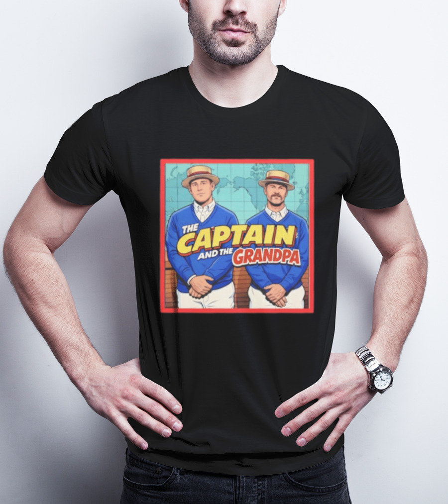 David Ross Anthony Rizzo The Captain And The Grandpa Chicago Cubs T-Shirt