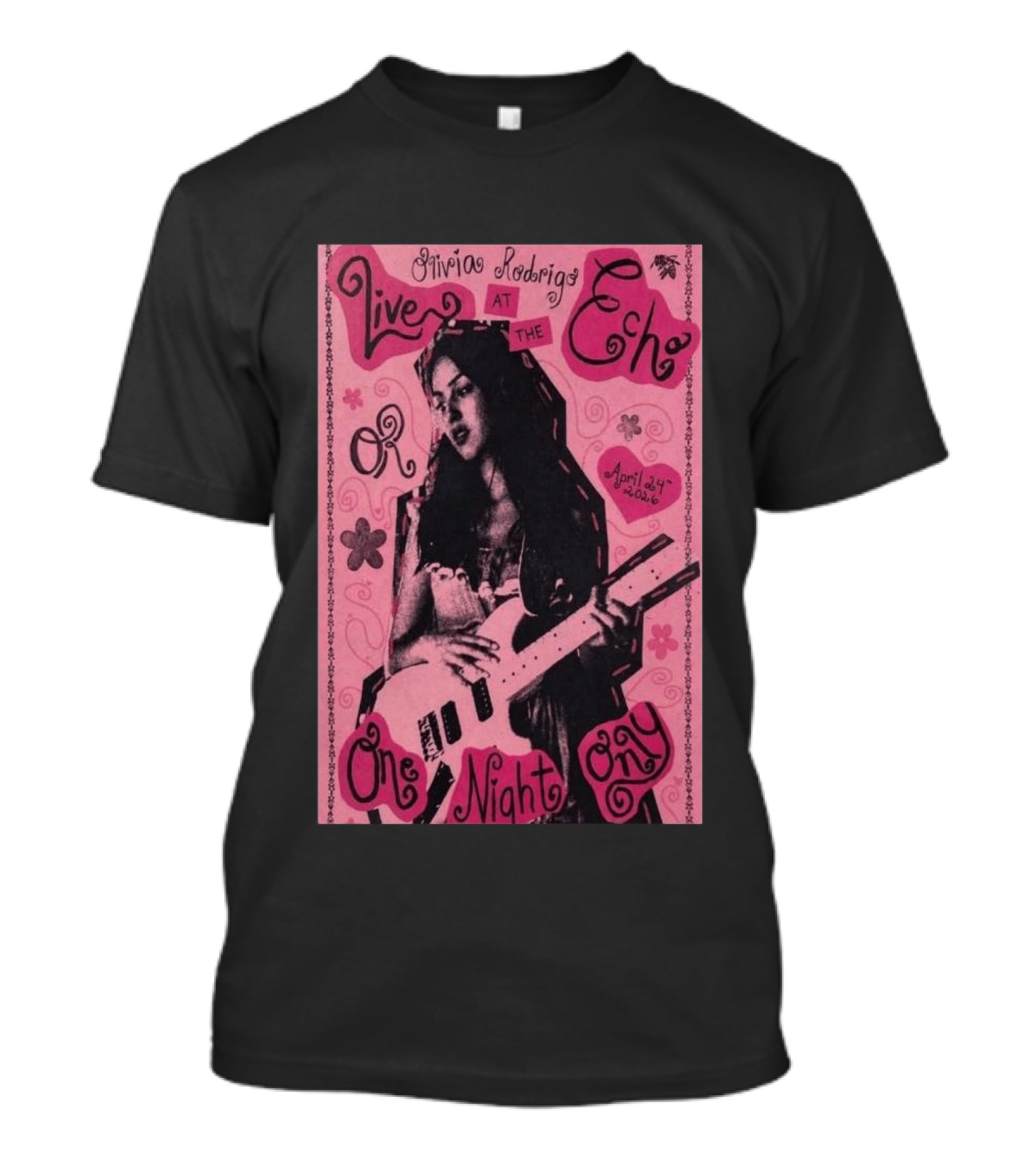 Olivia Rodrigo Live At The Echo April 24 2026 One Night Only T-Shirt