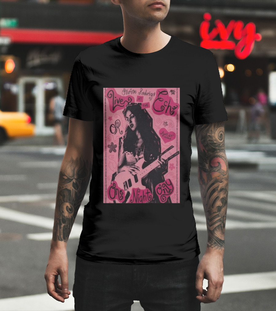 Olivia Rodrigo Live At The Echo April 24 2026 One Night Only T-Shirt