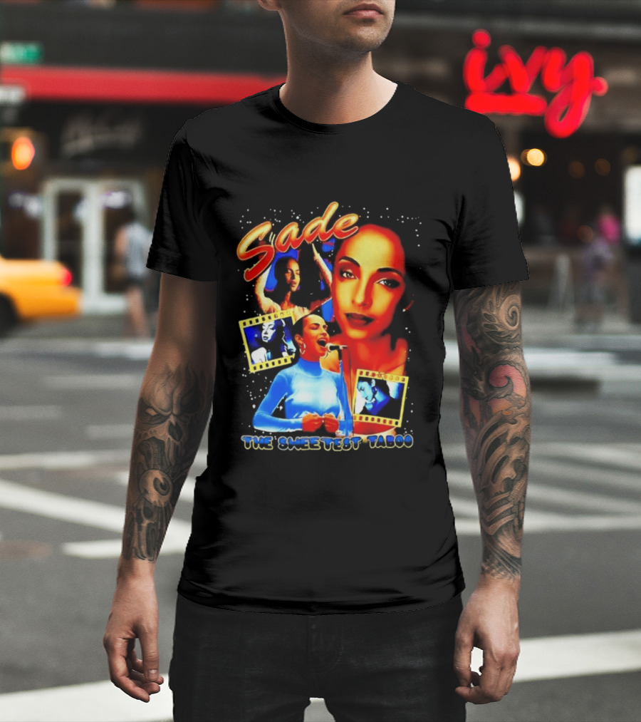 Sade The Sweetest Taboo Music Icon Montage T-Shirt