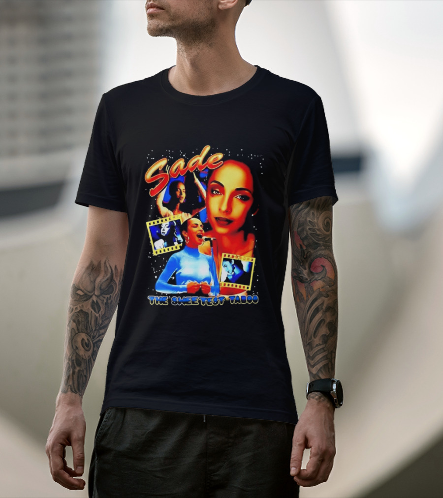 Sade The Sweetest Taboo Music Icon Montage T-Shirt