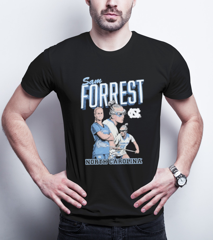 Sam Forrest UNC Tar Heels North Carolina Women's Lacrosse T-Shirt
