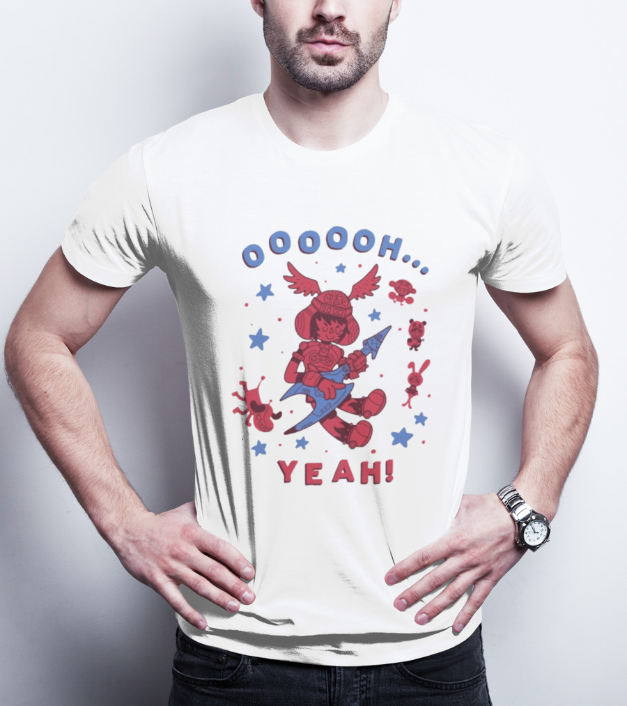 Oooooh Yeah Gitaroo Man You Won Wings Guitar Stars T-Shirt