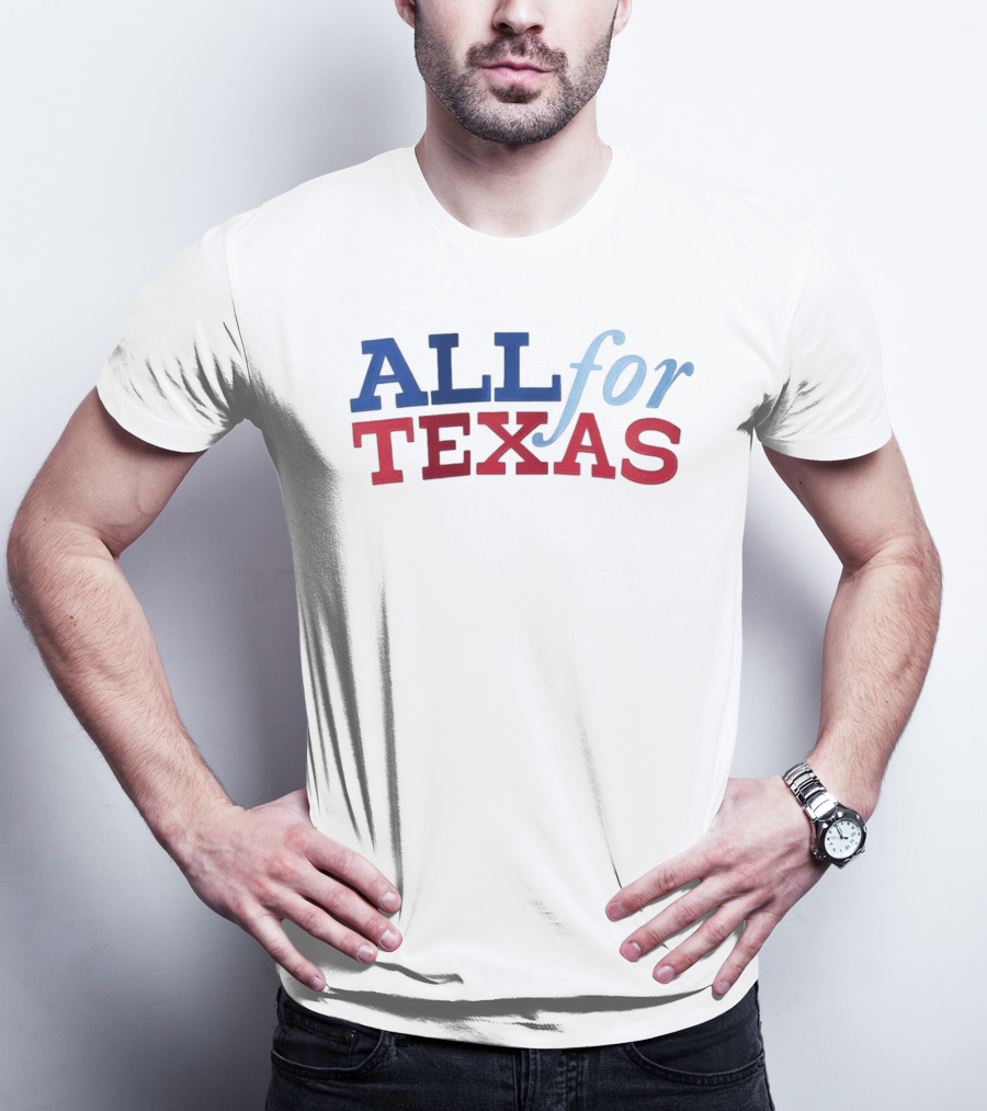 All For Texas Rangers Hockey Jersey Giveaway 2026 T-Shirt