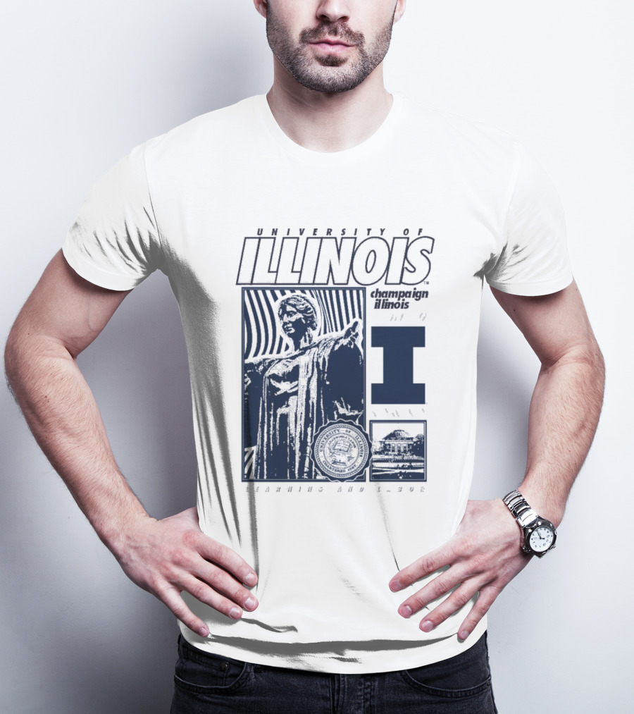 University Of Illinois Champaign Urbana Illinois Learning And Labor T-Shirt