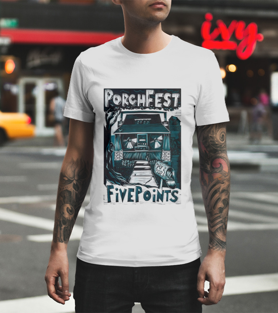 PorchFest FivePoints May 2026 Huntsville AL Music Event T-Shirt