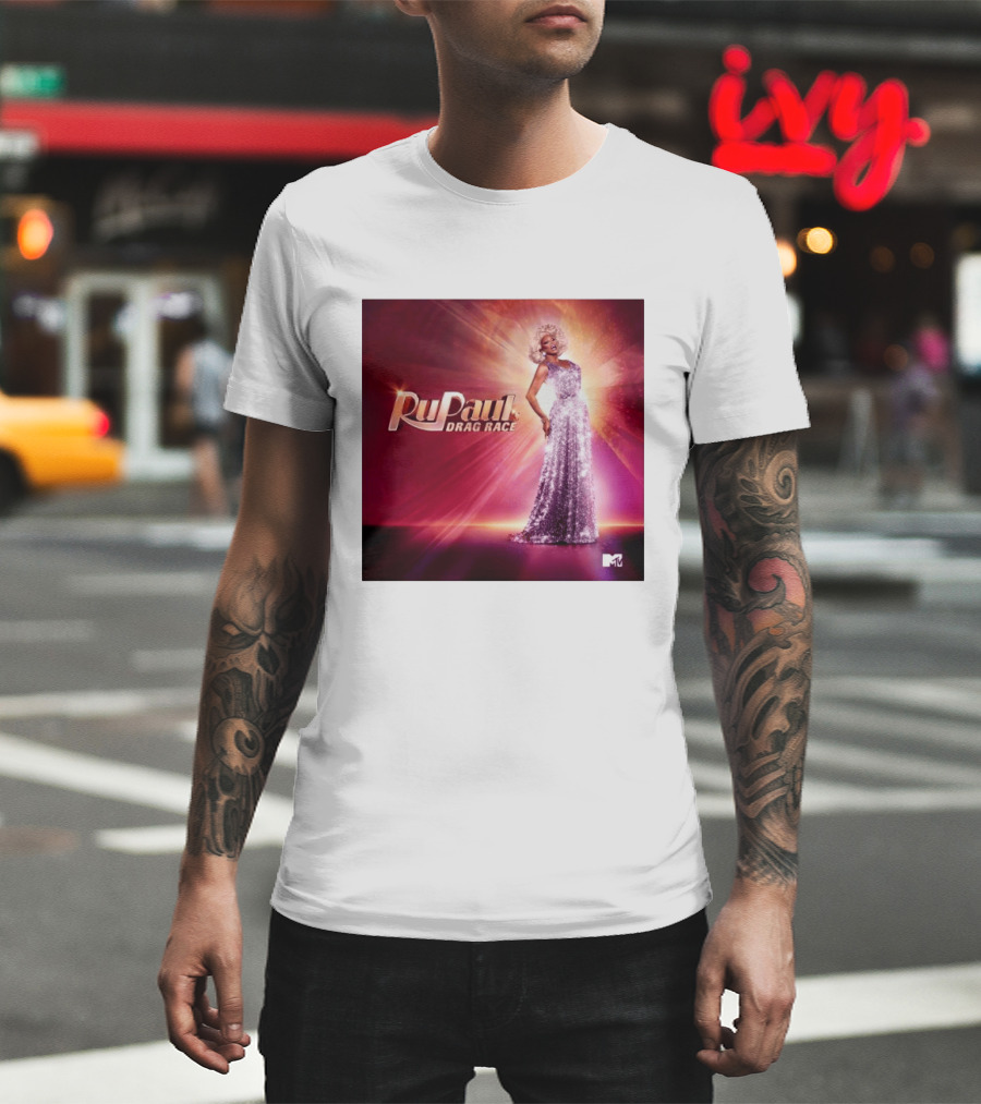 RuPaul's Drag Race Season 18 2026 MTV Bright Lights Glamor And Elegance T-Shirt