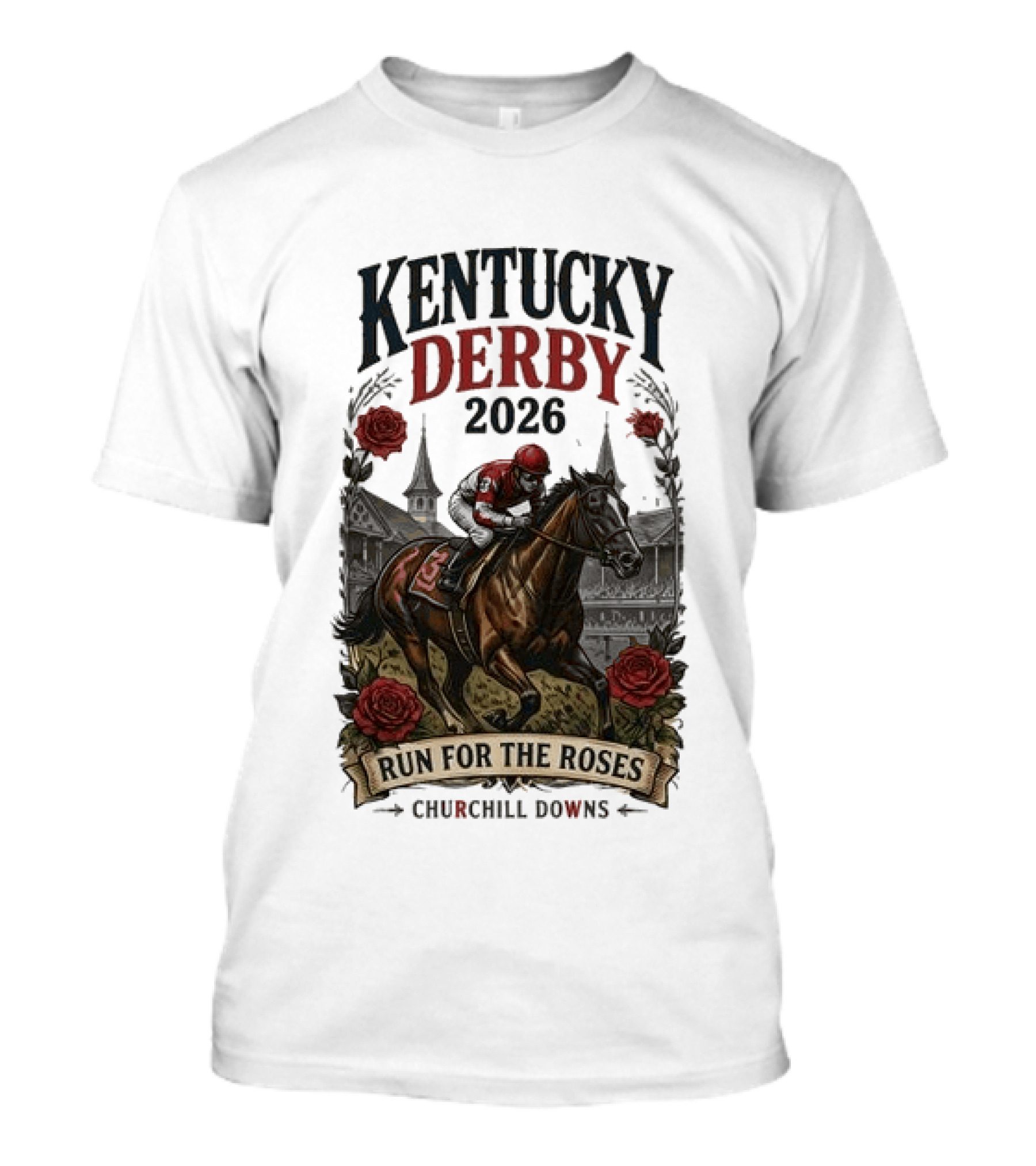 Kentucky Derby 2026 Run For The Roses Churchill Downs T-Shirt