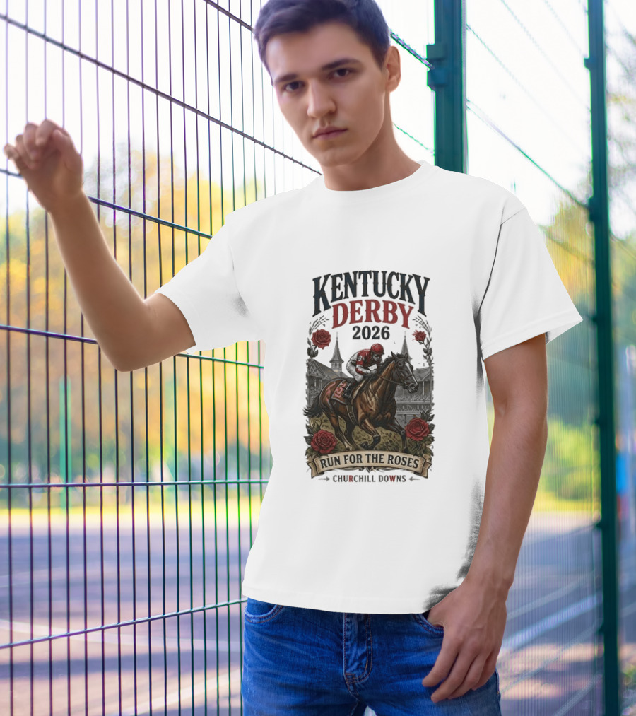 Kentucky Derby 2026 Run For The Roses Churchill Downs T-Shirt