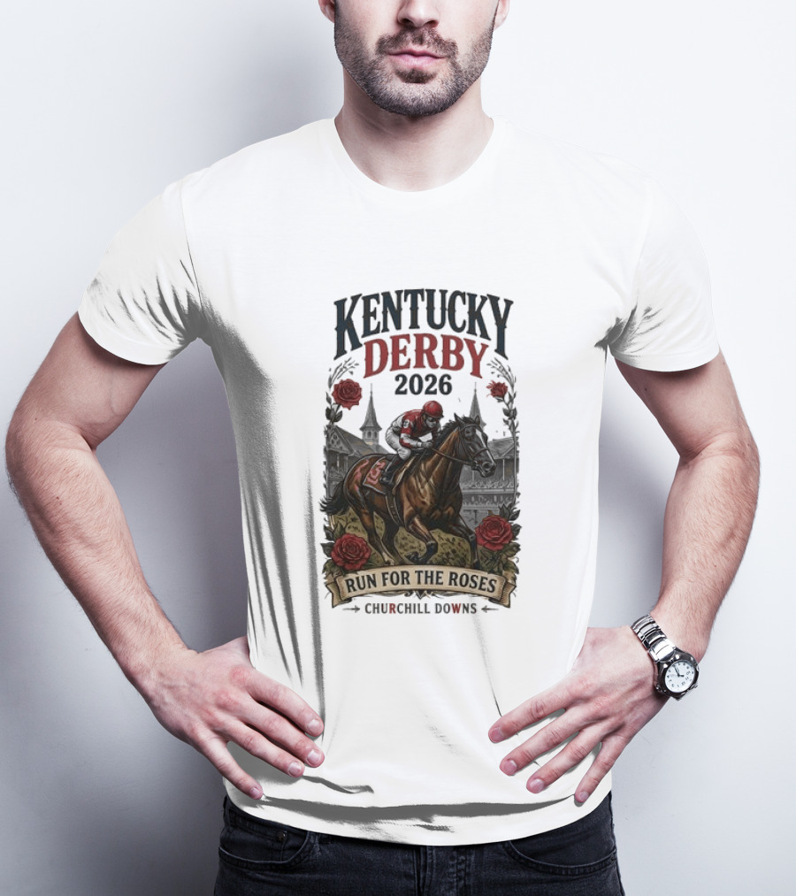 Kentucky Derby 2026 Run For The Roses Churchill Downs T-Shirt