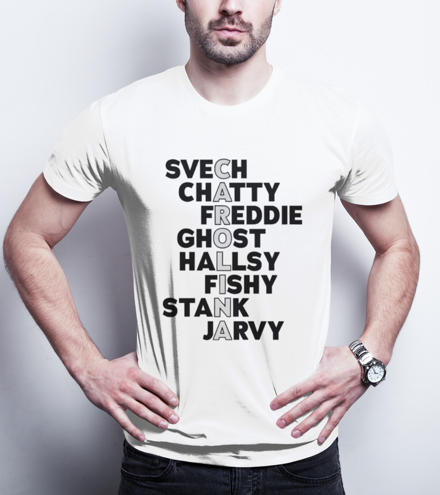 Carolina Hurricanes Svech Chatty Freddie Ghost Hallsy Fishy Stank Jarvy T-Shirt
