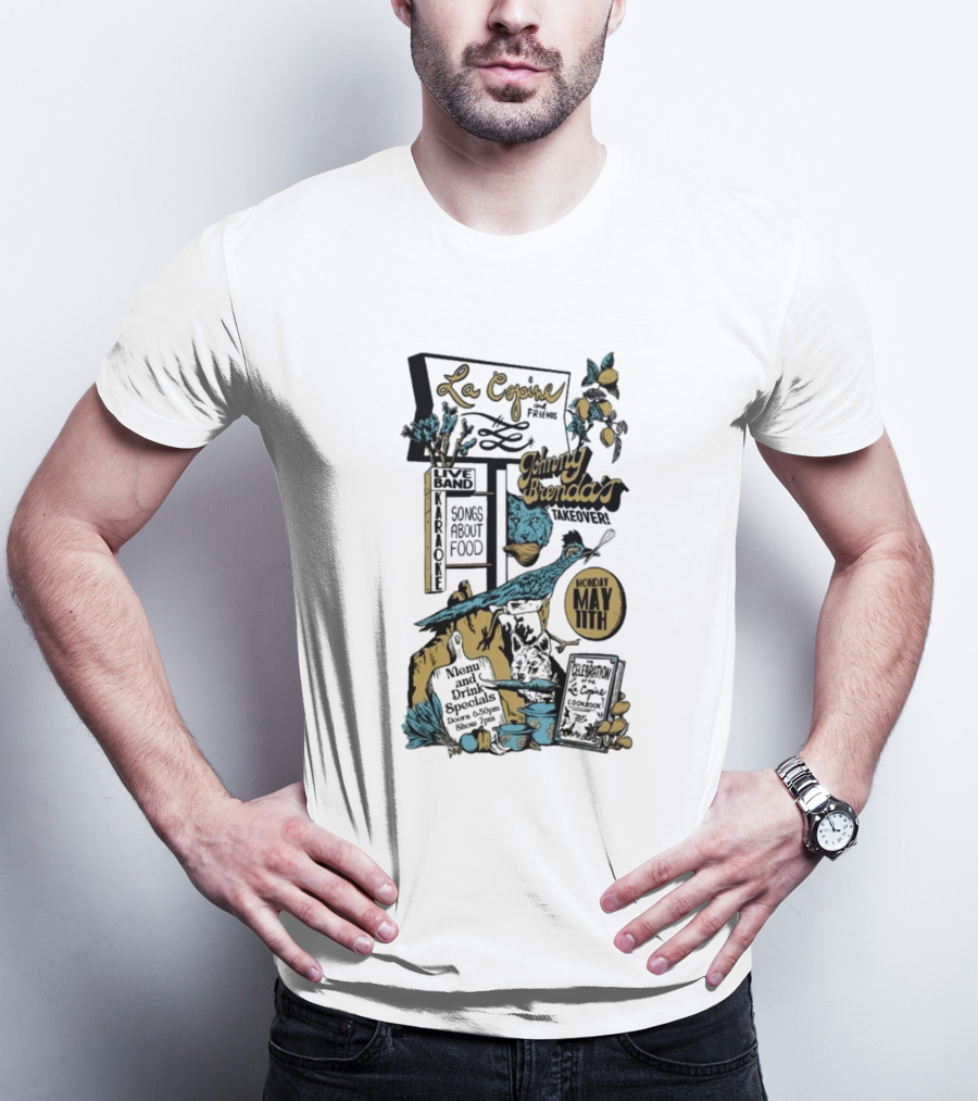 La Copine Voices Songs About Food Johnny Brenda's May 11 2026 T-Shirt