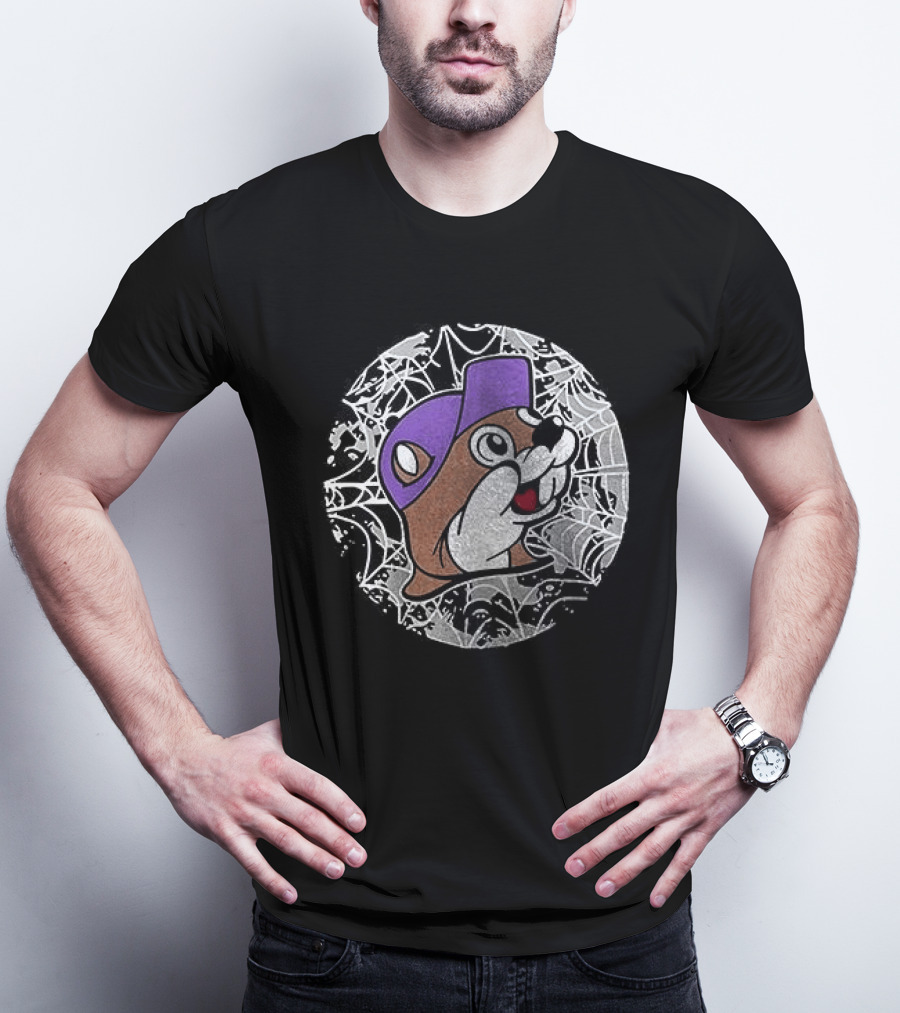 Buc Ee's Halloween Purple Hat T-Shirt