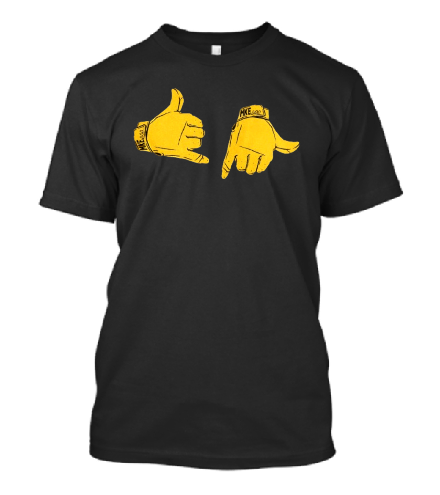 Call Ended Hands MKE Milwaukee Brewers Baseball T-Shirt
