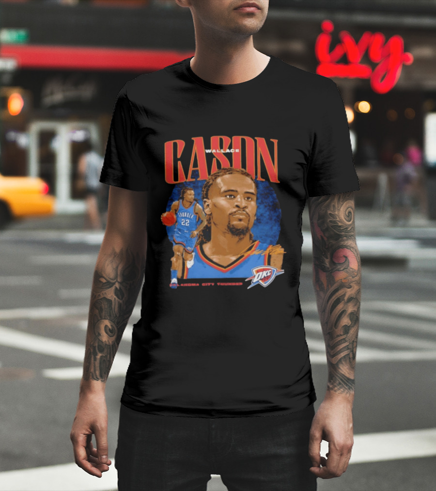 Cason Wallace Oklahoma City Thunder OKC Basketball Player 22 T-Shirt