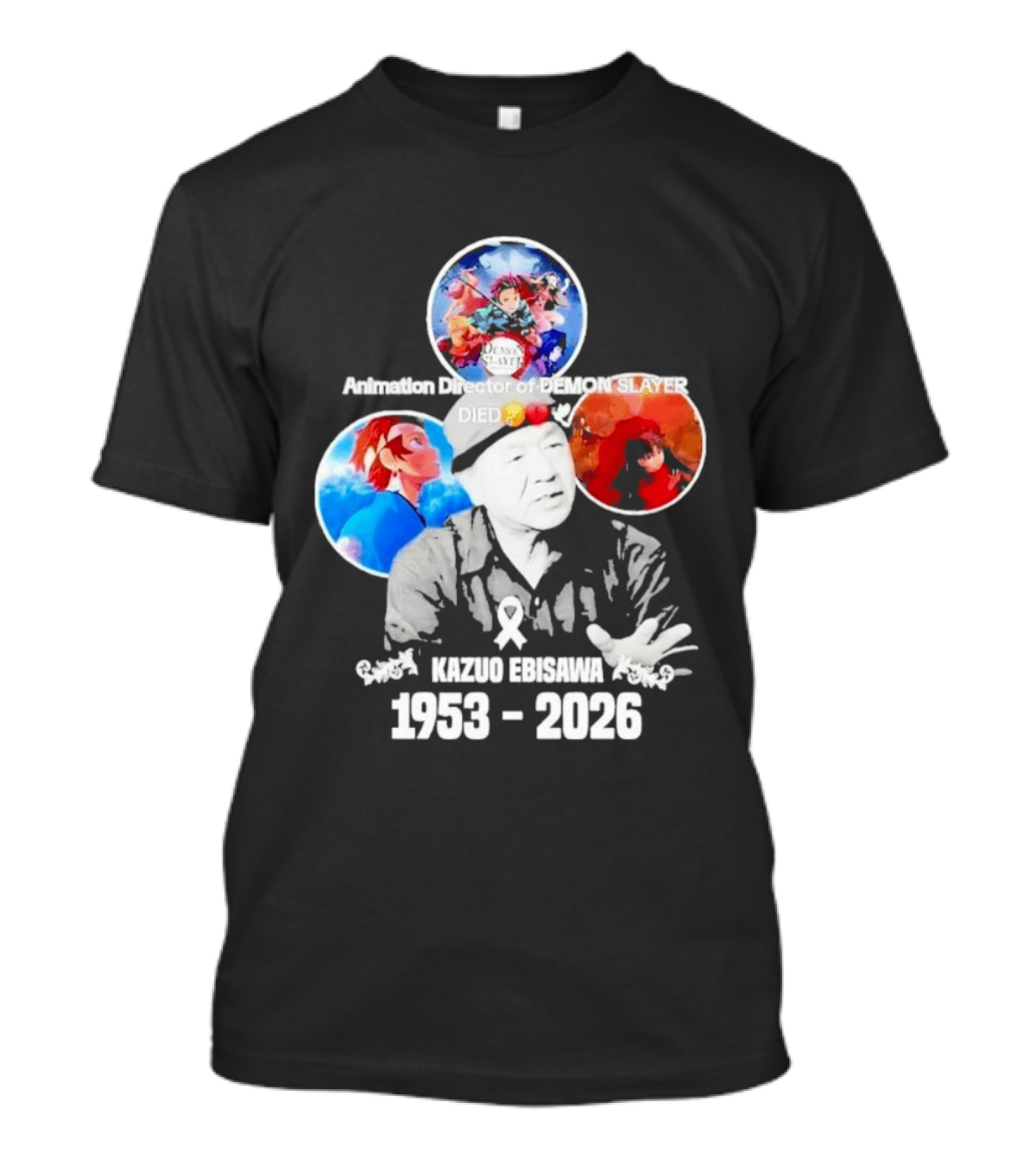 Kazuo Ebisawa 1953 2026 Animation Director Of Manga Slayer Died T-Shirt