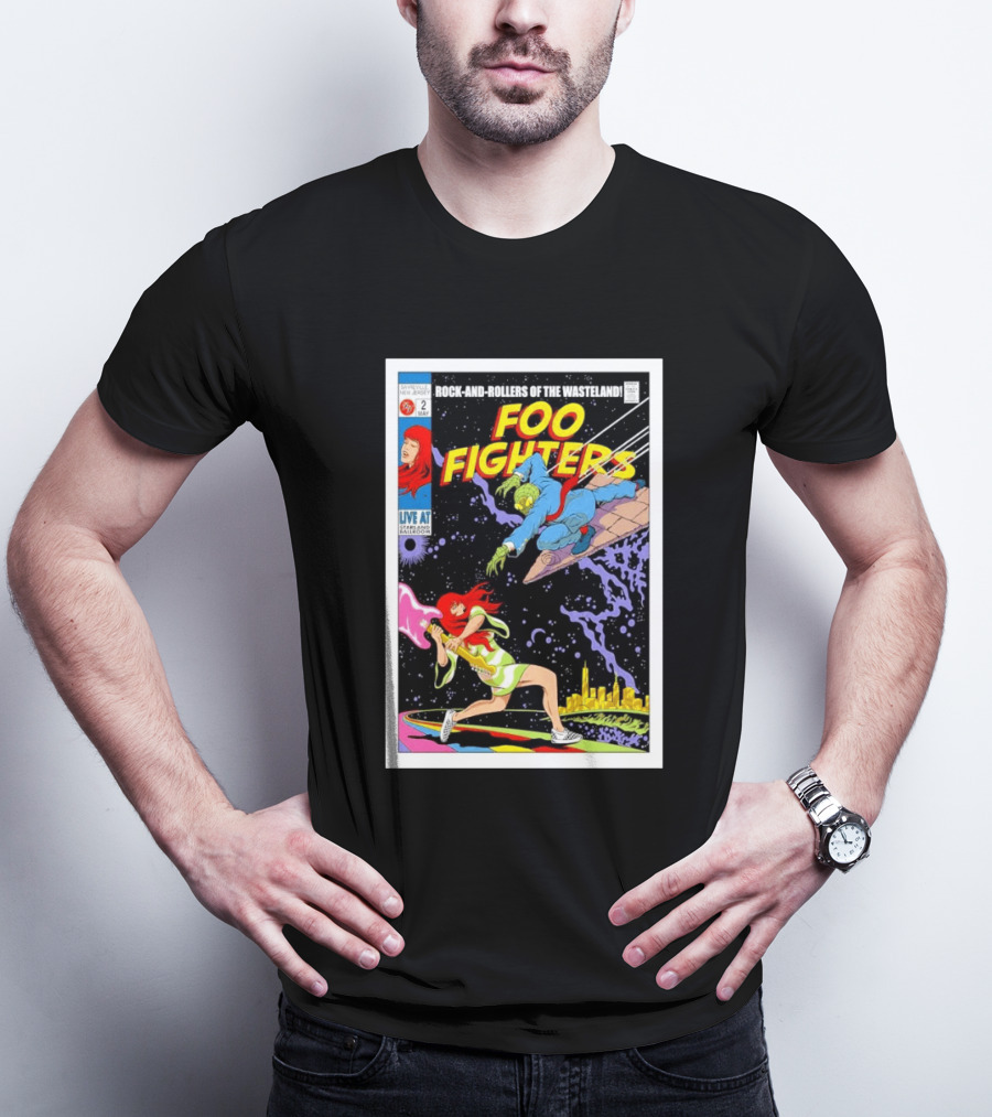 Foo Fighters Rock And Rollers Of The Wasteland Sayreville New Jersey Starland Ballroom May 2 2026 T-Shirt