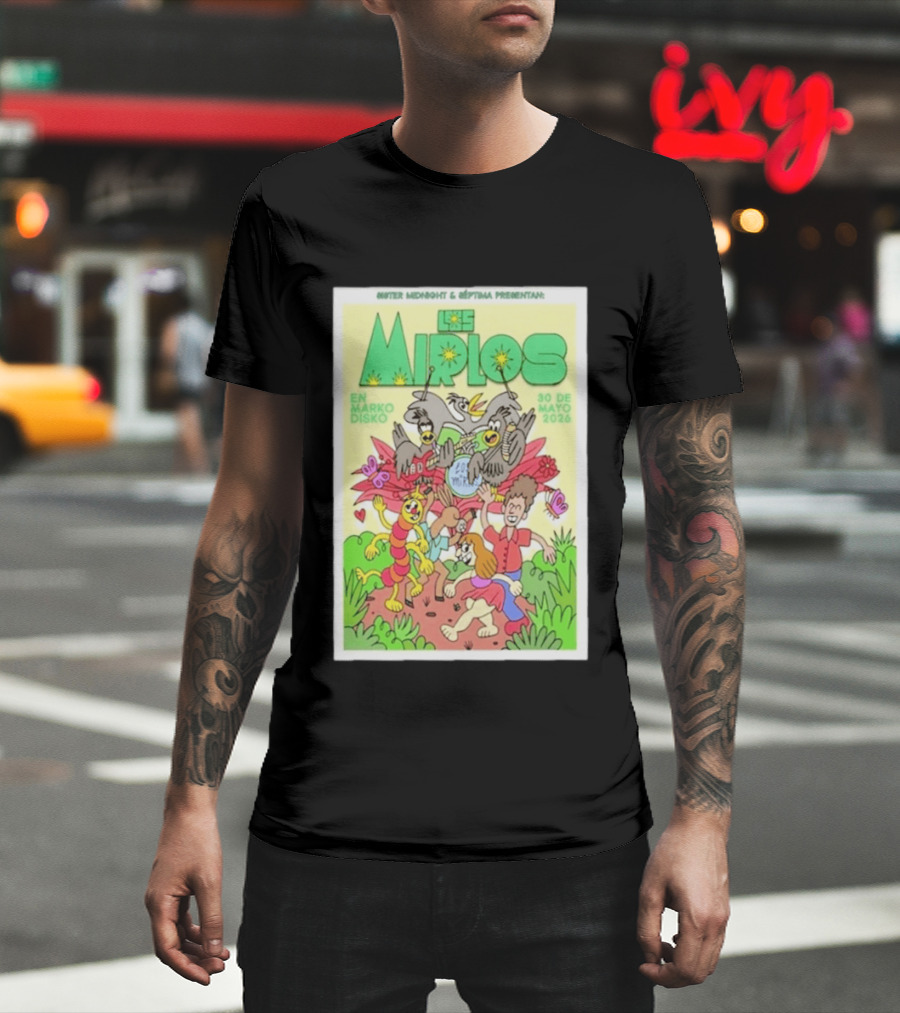 Mister Midnight Y Réptima Presentan Los Mirlos En Marko Disko Tijuana Mayo 30 2026 T-Shirt