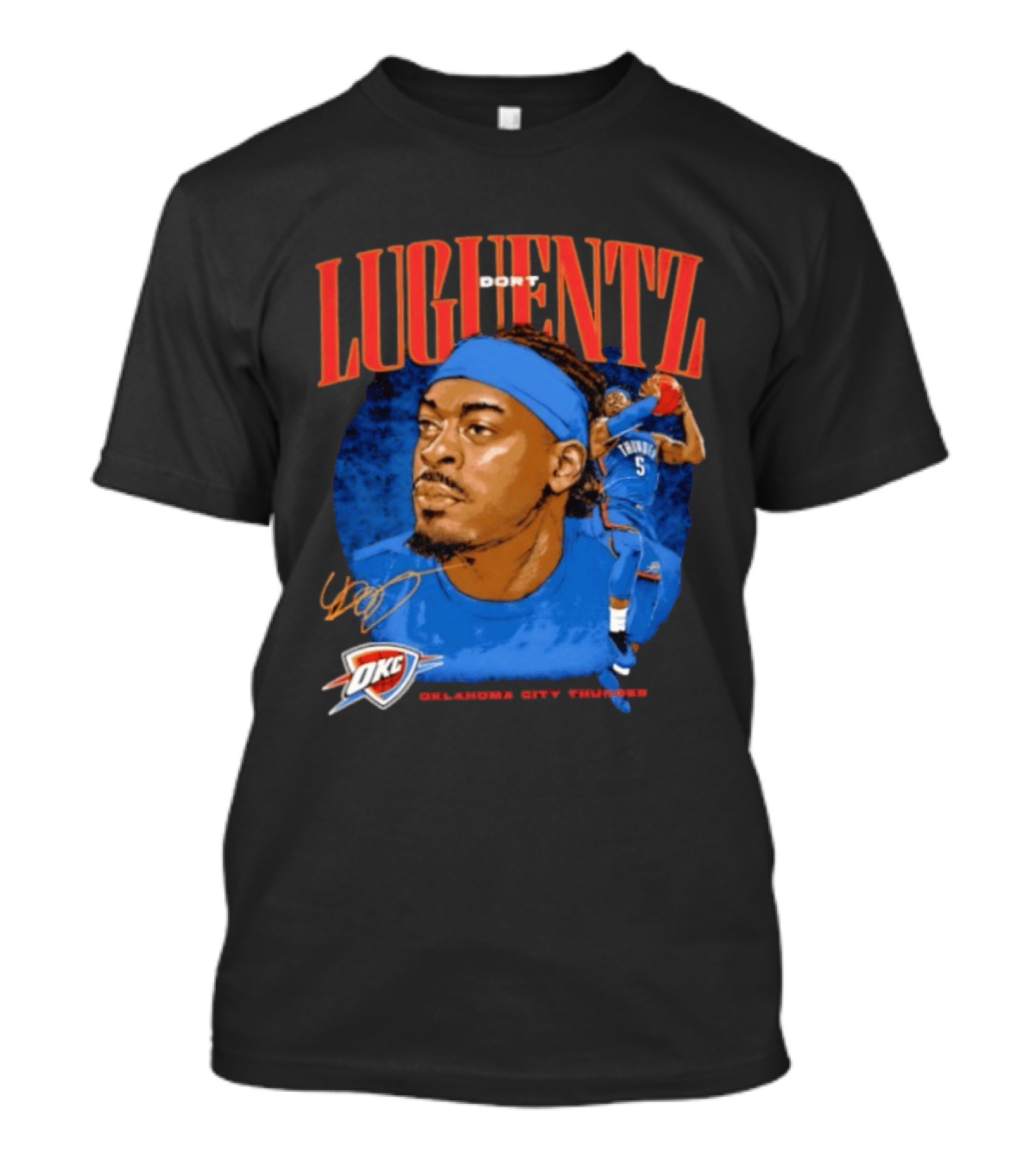 Luguentz Dort Oklahoma City Thunder Basketball OKC Star Player T-Shirt