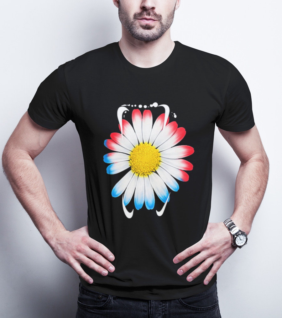 G Dragon Daisy Red Blue Petals T-Shirt