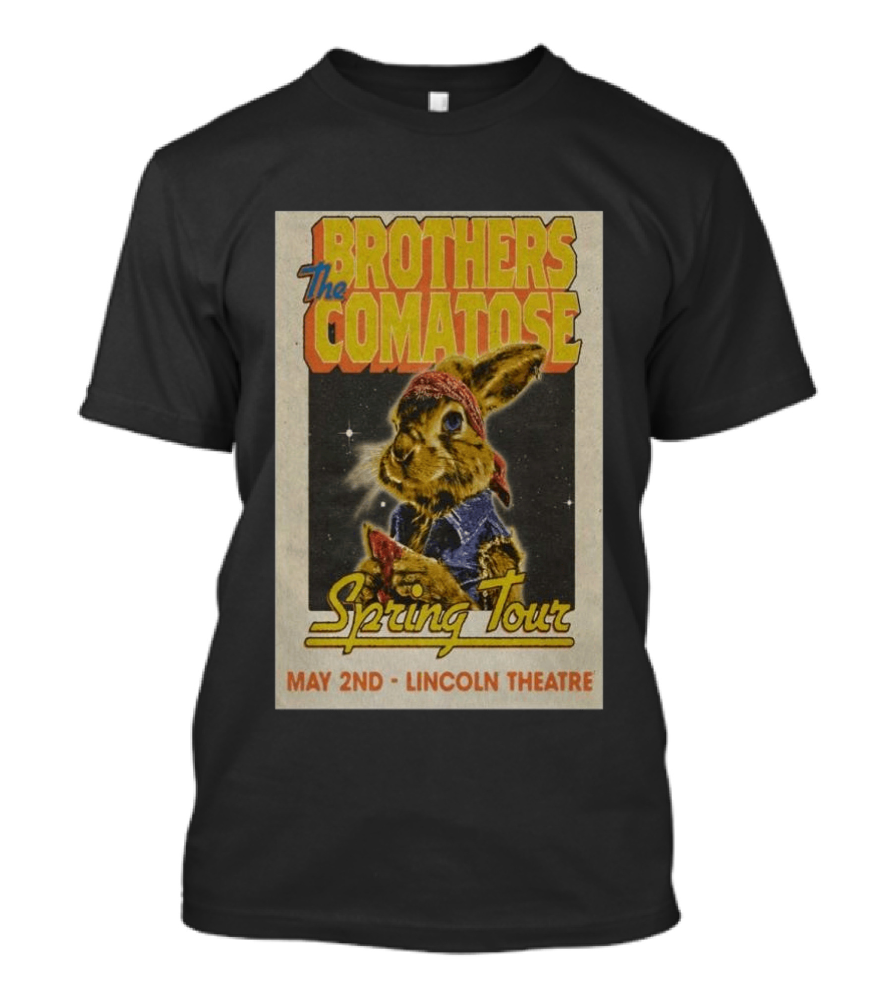 Brothers Comatose Spring Tour May 2nd Lincoln Theatre Rabbit Bandana T-Shirt