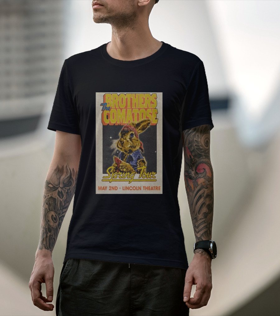 Brothers Comatose Spring Tour May 2nd Lincoln Theatre Rabbit Bandana T-Shirt