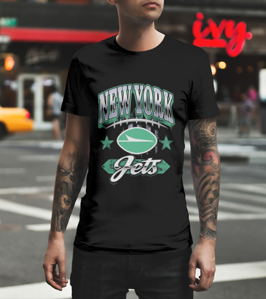 New York Jets Americana 2026 Oval Emblem Stars T-Shirt