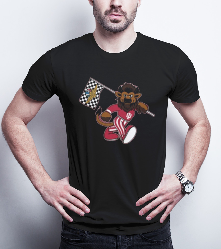 Indiana Hoosiers IMS Bison Checkered Flag Racing T-Shirt