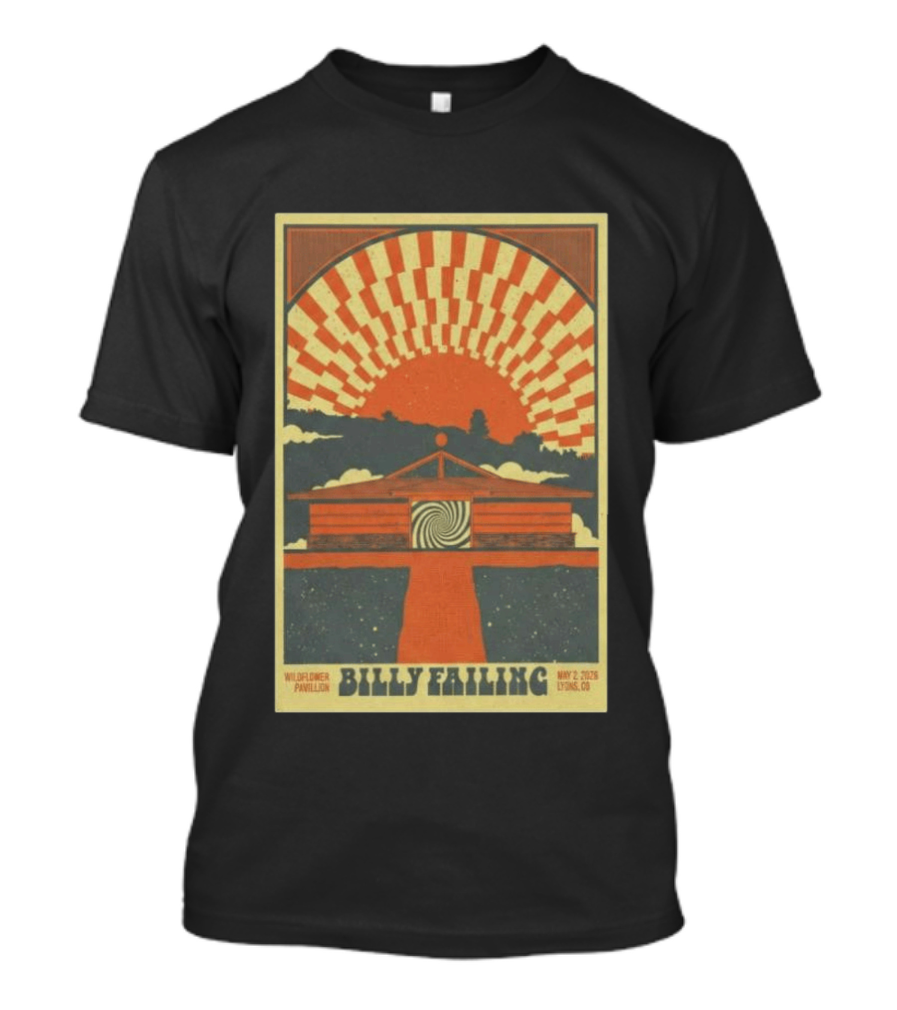 Billy Failing Wildflower Pavilion May 2 2026 Lyons CO T-Shirt