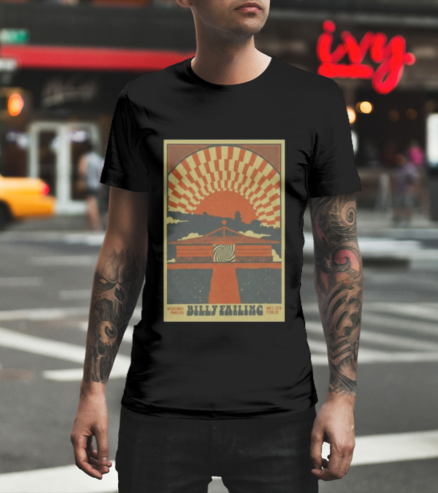 Billy Failing Wildflower Pavilion May 2 2026 Lyons CO T-Shirt