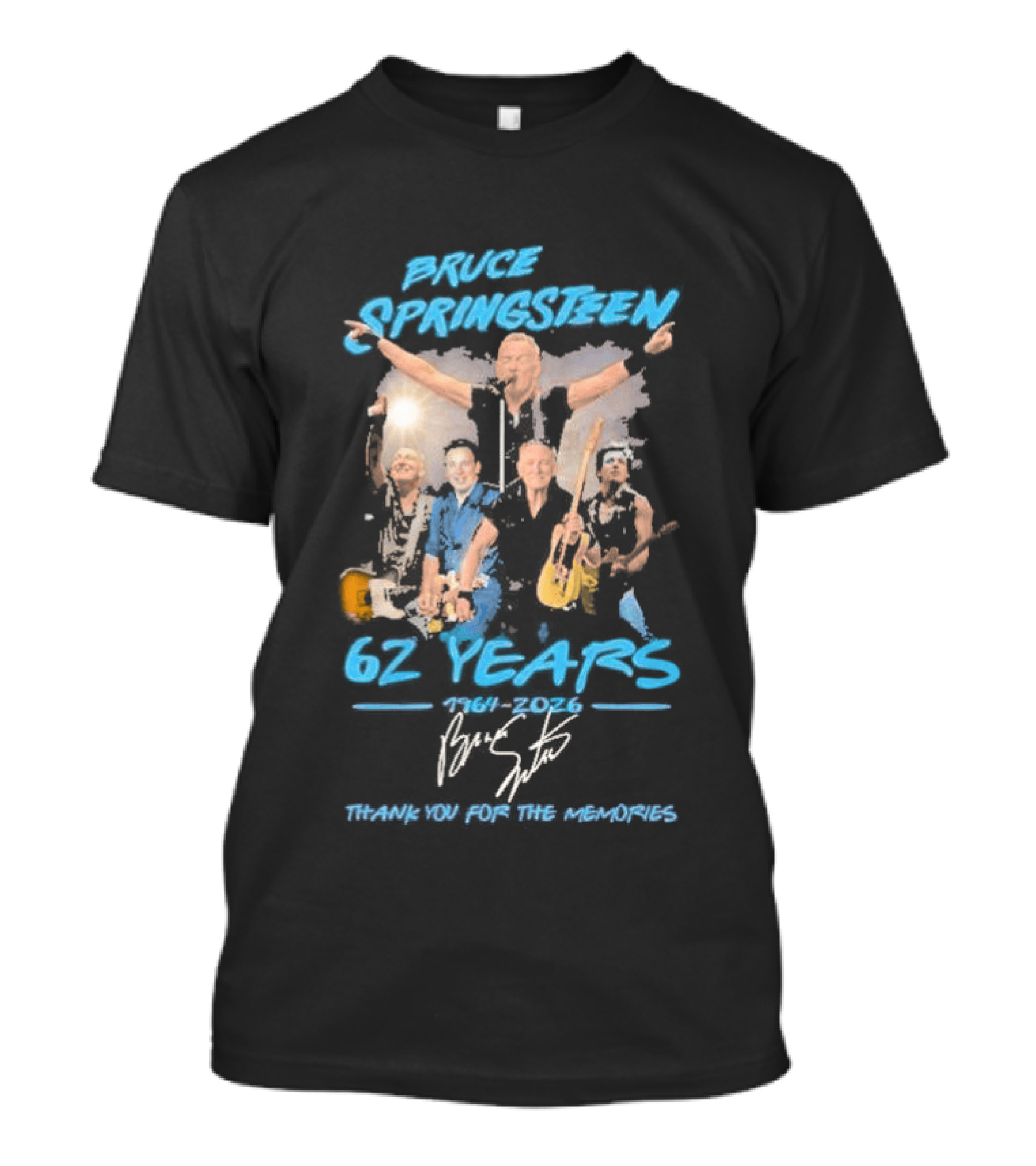 Bruce Springsteen Original 62 Years 1964 2026 Thank You For The Memories T-Shirt