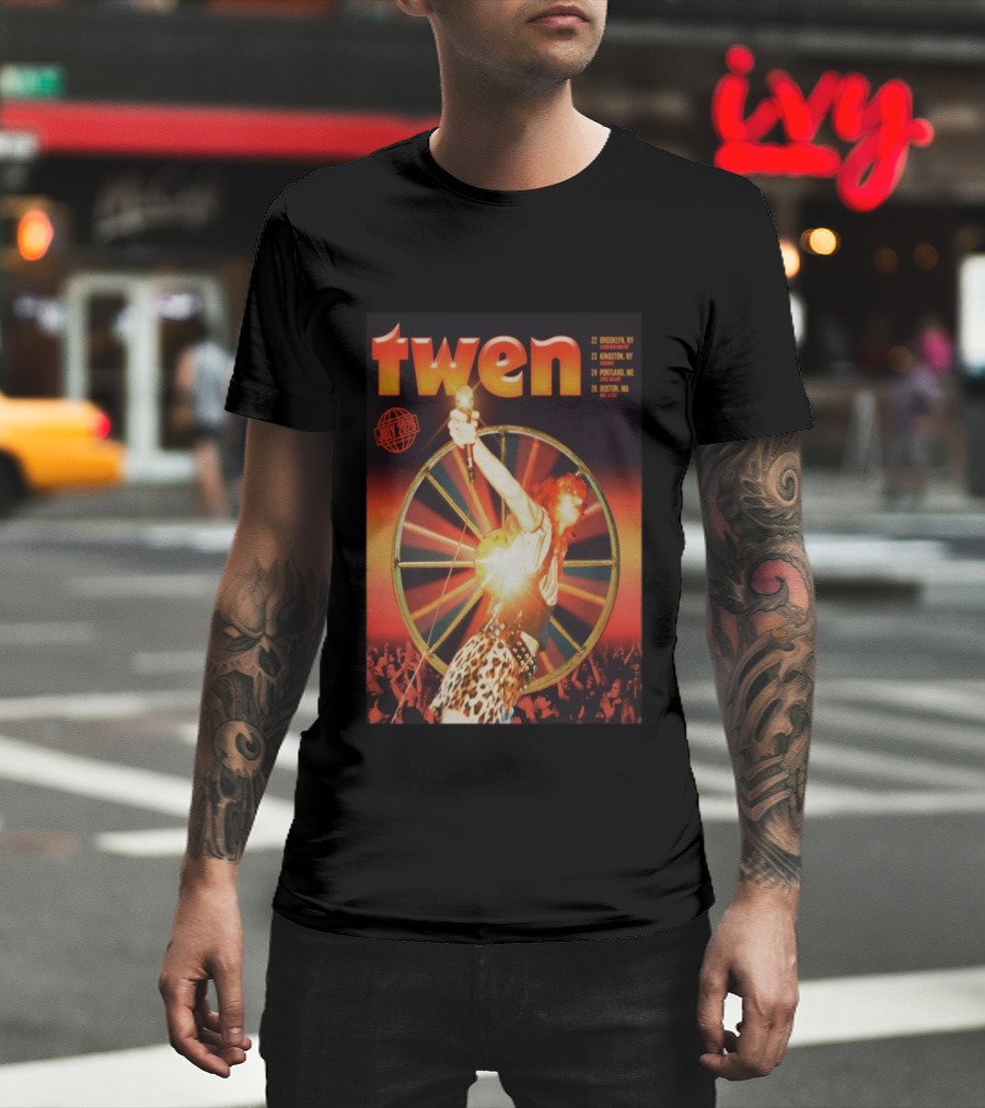 Twen Summer Heat Tour July 2026 Brooklyn Kingston Portland Boston T-Shirt