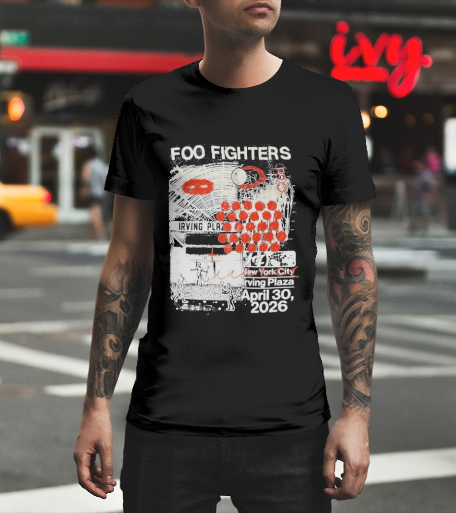 Original Foo Fighters Secret Show Irving Plaza New York City April 30 2026 Your Favorite Toy T-Shirt