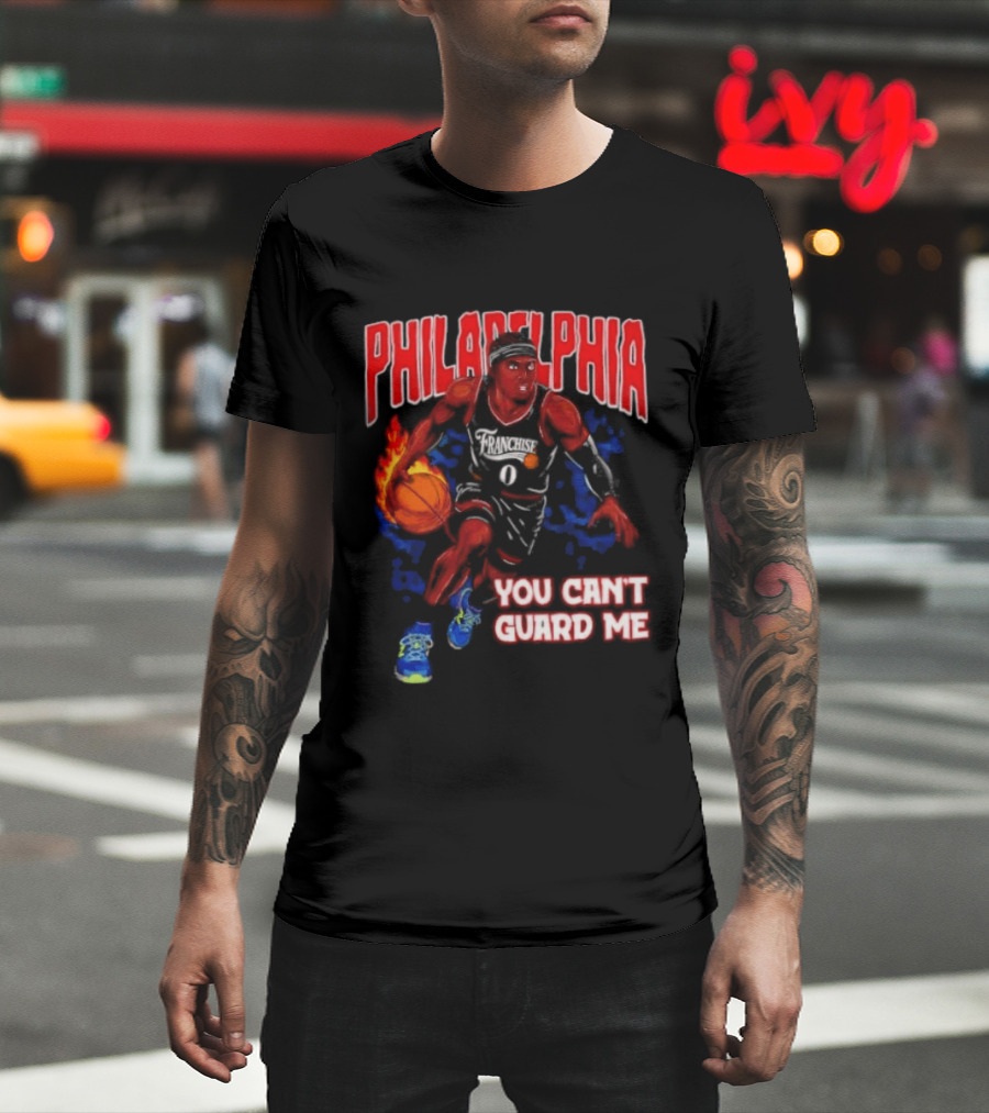 Philadelphia Tyrese Maxey You Can't Guard Me Basketball T-Shirt