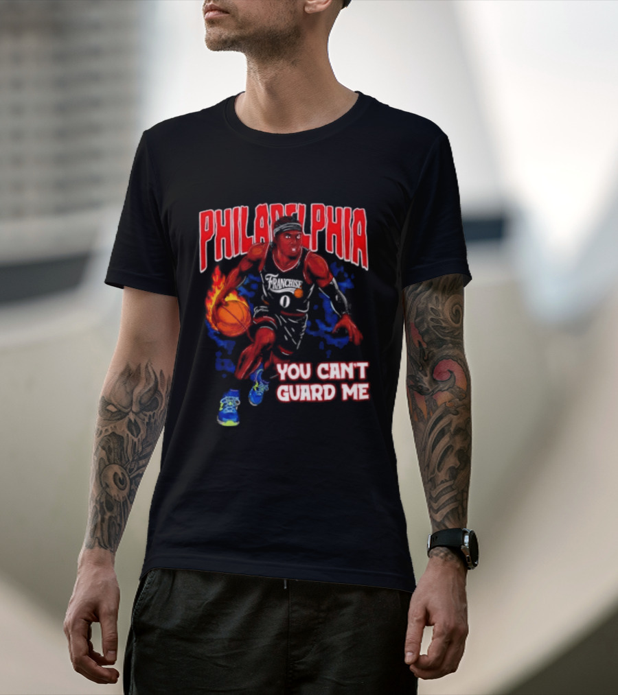 Philadelphia Tyrese Maxey You Can't Guard Me Basketball T-Shirt