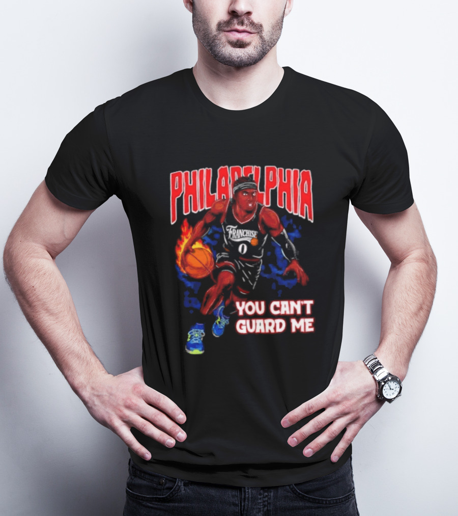 Philadelphia Tyrese Maxey You Can't Guard Me Basketball T-Shirt