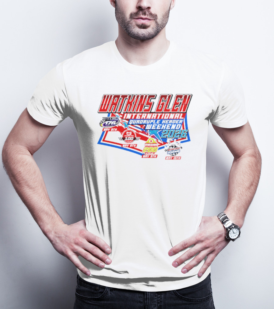 Watkins Glen International 2026 Quadruple Header Weekend Events T-Shirt