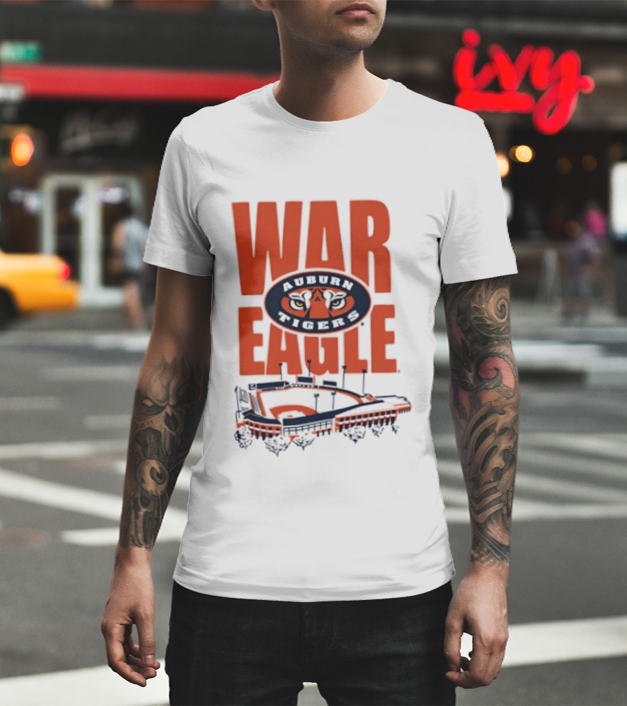 Auburn Tigers War Eagle Baseball Stadium Tiger Eyes T-Shirt