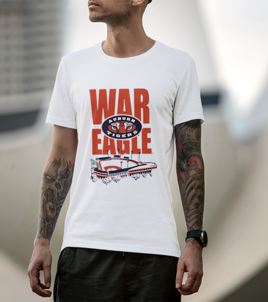 Auburn Tigers War Eagle Baseball Stadium Tiger Eyes T-Shirt